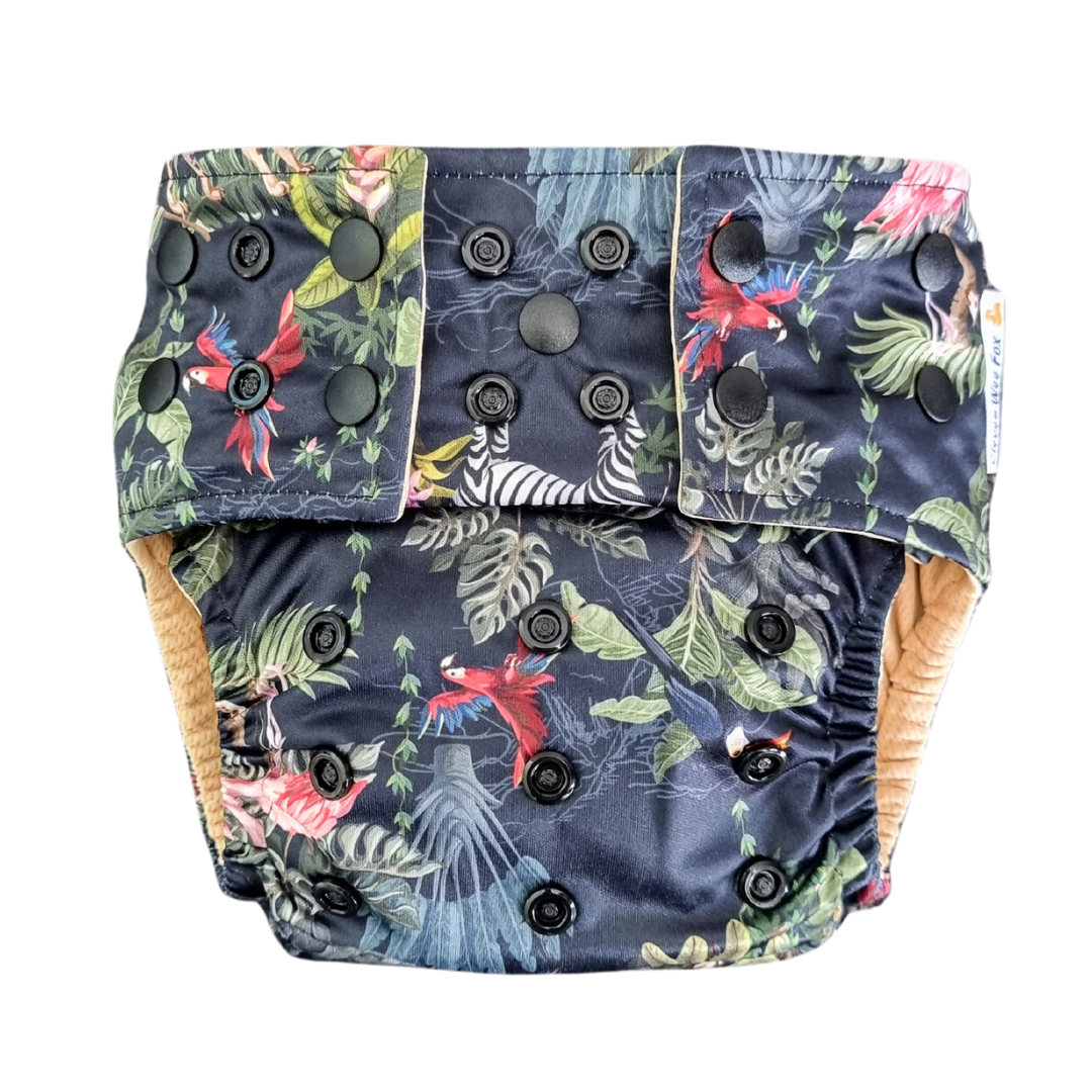 CWF/Minimi - Best Fit Premium Nappy - Jungle Paradise – Clever Wee Fox